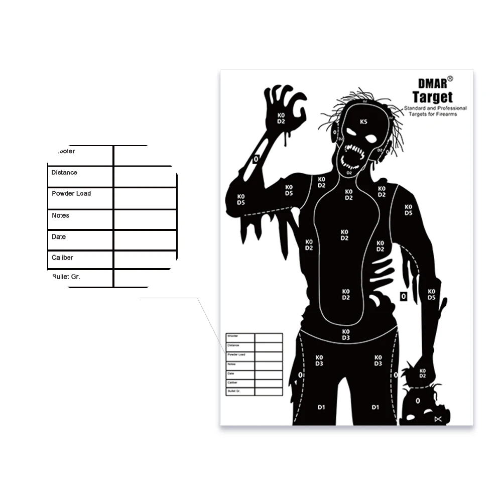 Zombie Silhouette Target