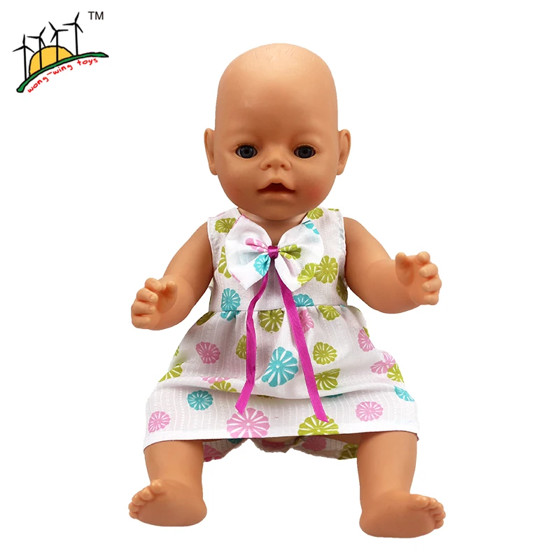 Aliexpress.com : Buy 18 inch Baby Doll Clothes Summer Colorful Print ...