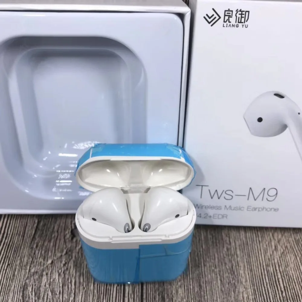 M9 TWS Wireless Bluetooth 4.2 Earphone Double Mini Touch Key Earbuds ...