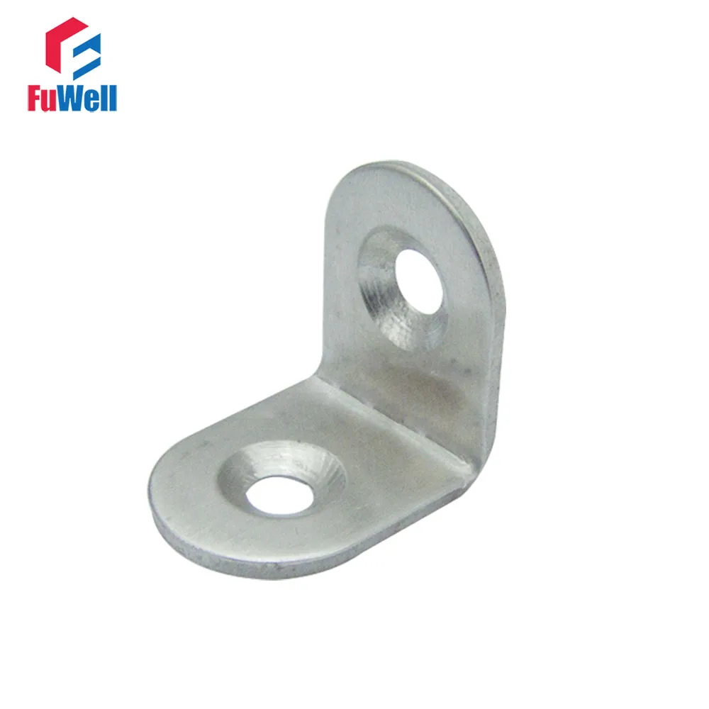 10pcs 20mm x 20mm Angle Bracket 3mm Thickness Stainless Steel Bed ...