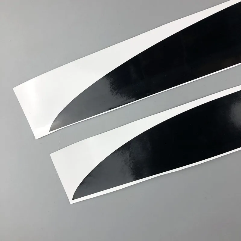 Sport Stripes Red Vinyl Decals Car Door Side Skirt Sticker For Toyota ...