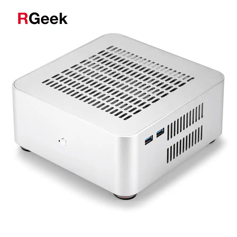 RGEEK Mini ITX Chassis HTPC Case USB2.0 3.5'' HDD SECC 0.8mm Mini ITX ...