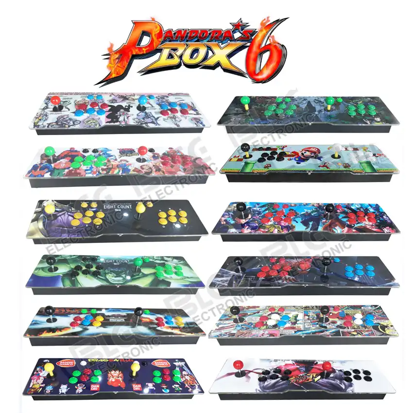 Pandora's Box 6 1300 in 1 Wireless Arcade Game Stick Console 1300 in 1 ...