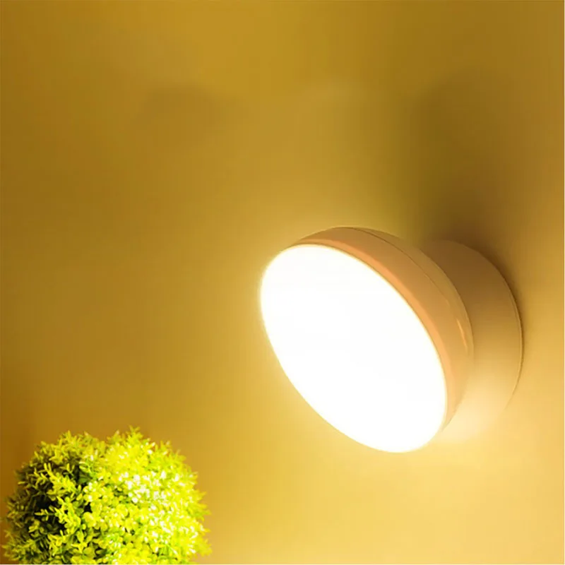 360 Degree Adjustable LED Night Light Montion Sensor Magnetic Infrared ...