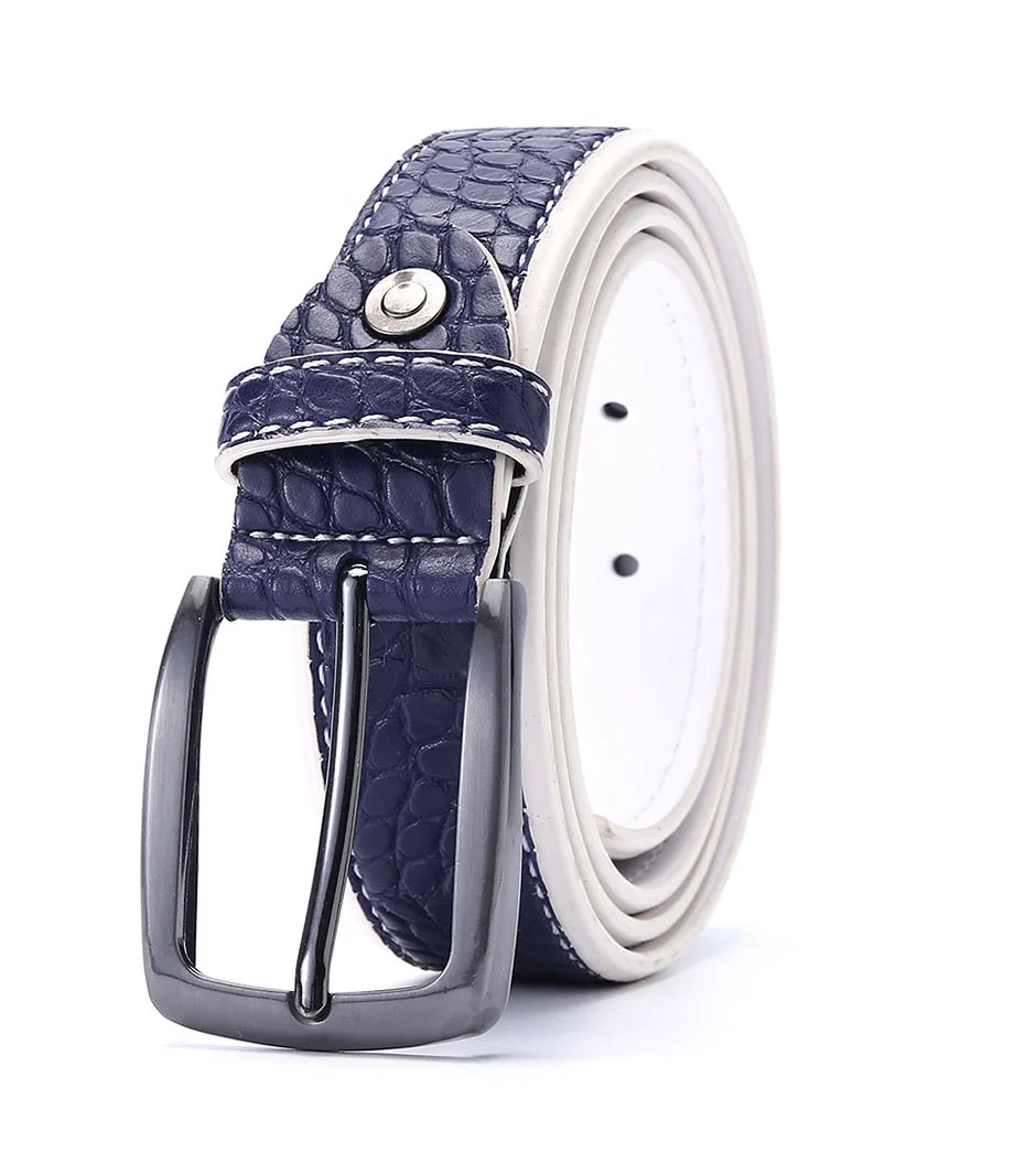 Мужской ремень из крокодиловой кожи Pu мужской пояс из искусственной ...