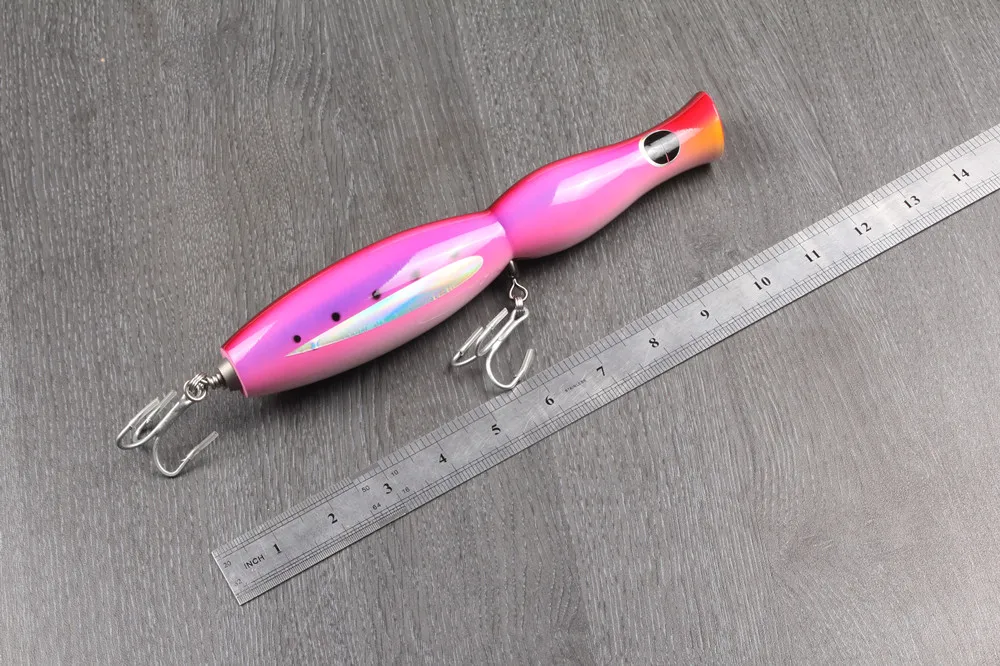 Mizugiwa 150G Top water Wood Bait GT Popper Fishing Lure Big Game ...