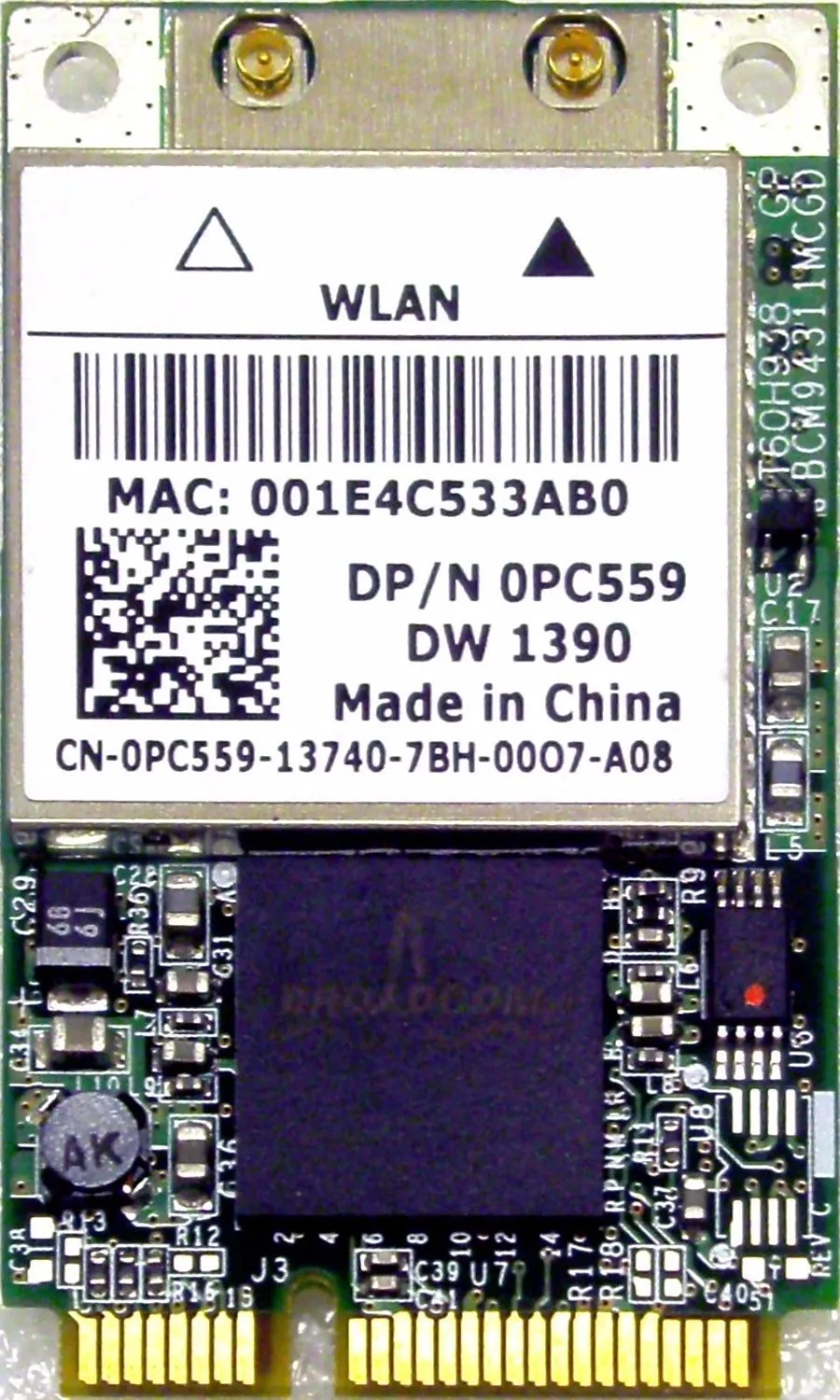 Tarjeta adaptadora inalámbrica para Broadcom DW1390, tarjeta pci e de ...