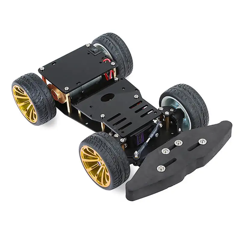 Elecrow 4wd Rc Smart Car Chassis With S3003 Metal Servo Bearing Kit For Arduino Platform Diy 4