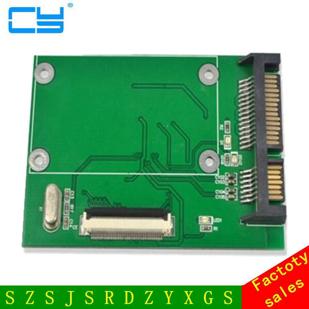 1.8" 40Pin ZIF CE Drive to 22Pin SATA Hard Disk Drive ZIF/CE connector ...