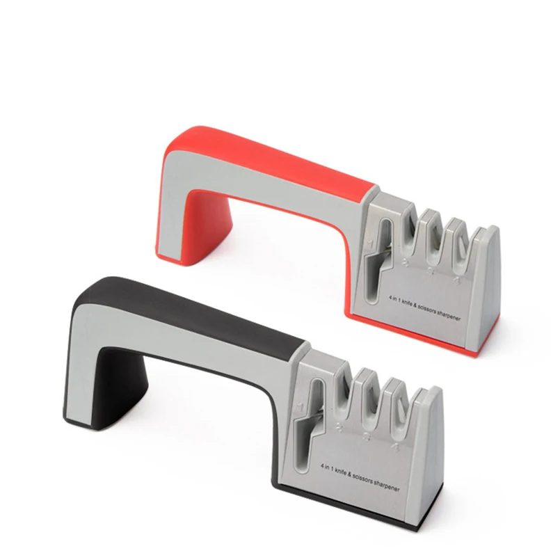 Professional 4Slots Knife Sharpener Scissor Grinder Kitchen Knife ...