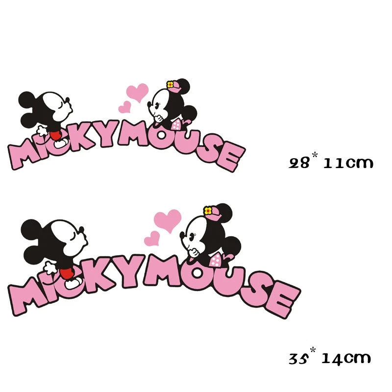 Aliauto Cartoon Mickey Mouse Mickey and Minnie Car Round Eyebrows ...