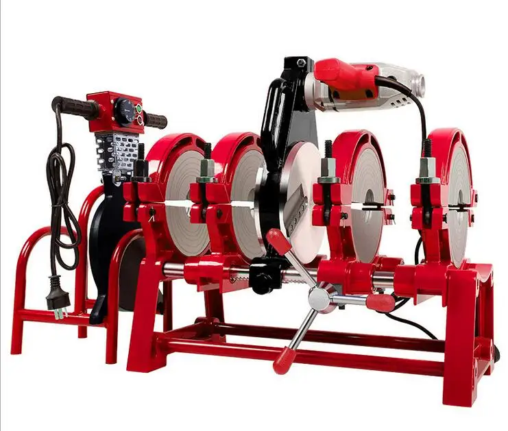 Máquina de soldadura de tubos de plástico HDPE/PE máquina de fusión a tope máquina de fusión de ...