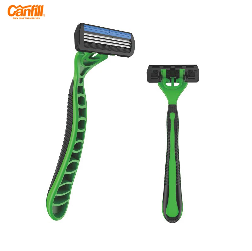 3pcslot Manual Disposable Razor For Men Rubber Razor Handle Pivoting