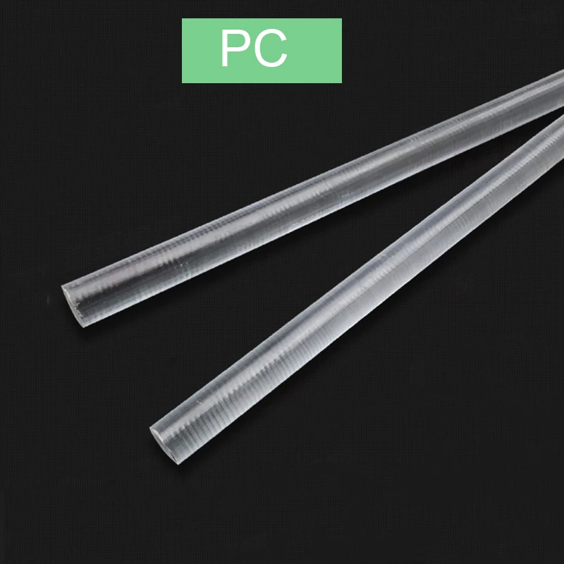 1m(will Cut To 2pcs) Highly Transparent Pc Rods Thermostability High ...