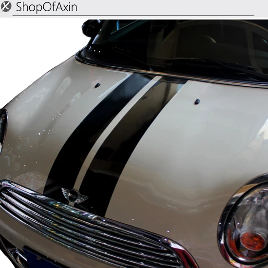 Tira de decoración para capó de coche, pegatina de estilo paralelo para ...