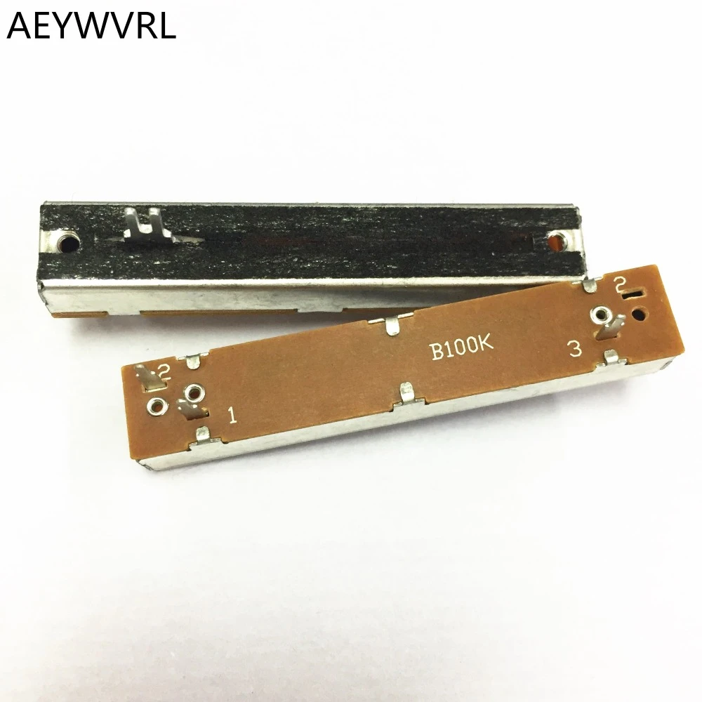 Sl-458n B100k B10k B50k Audio Slide Pot Resistor 10k 50k 100k 73mm 3pin ...