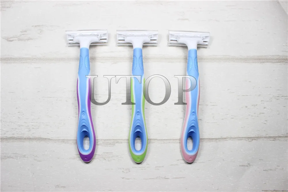 10PCS/Pack, Female Gender and Triple Blades Feature Razor|triple blade ...