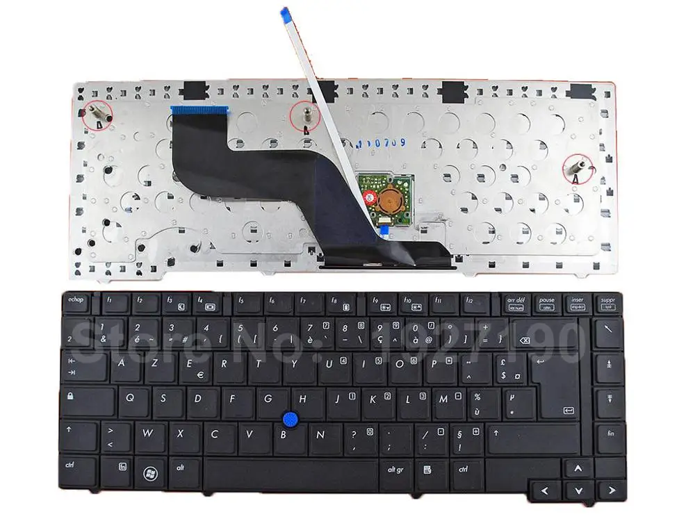 New Fr French Keyboard Laptop For Hp Elitebook 8440p 8440w Black With ...