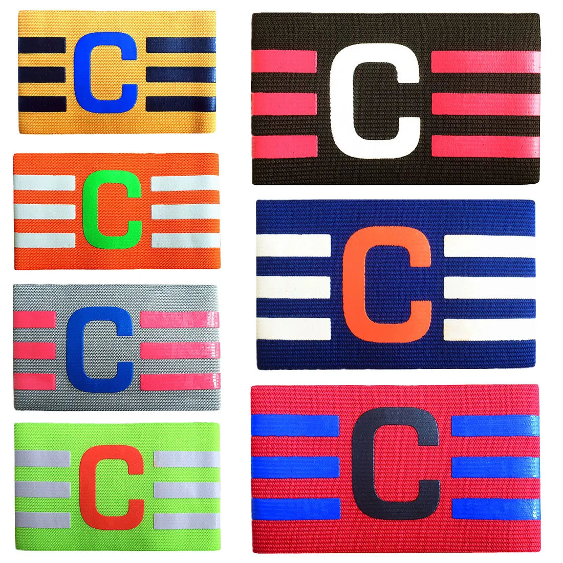 Дышащий нейлон футбол пот группы Регулируемый эластичный капитан ...