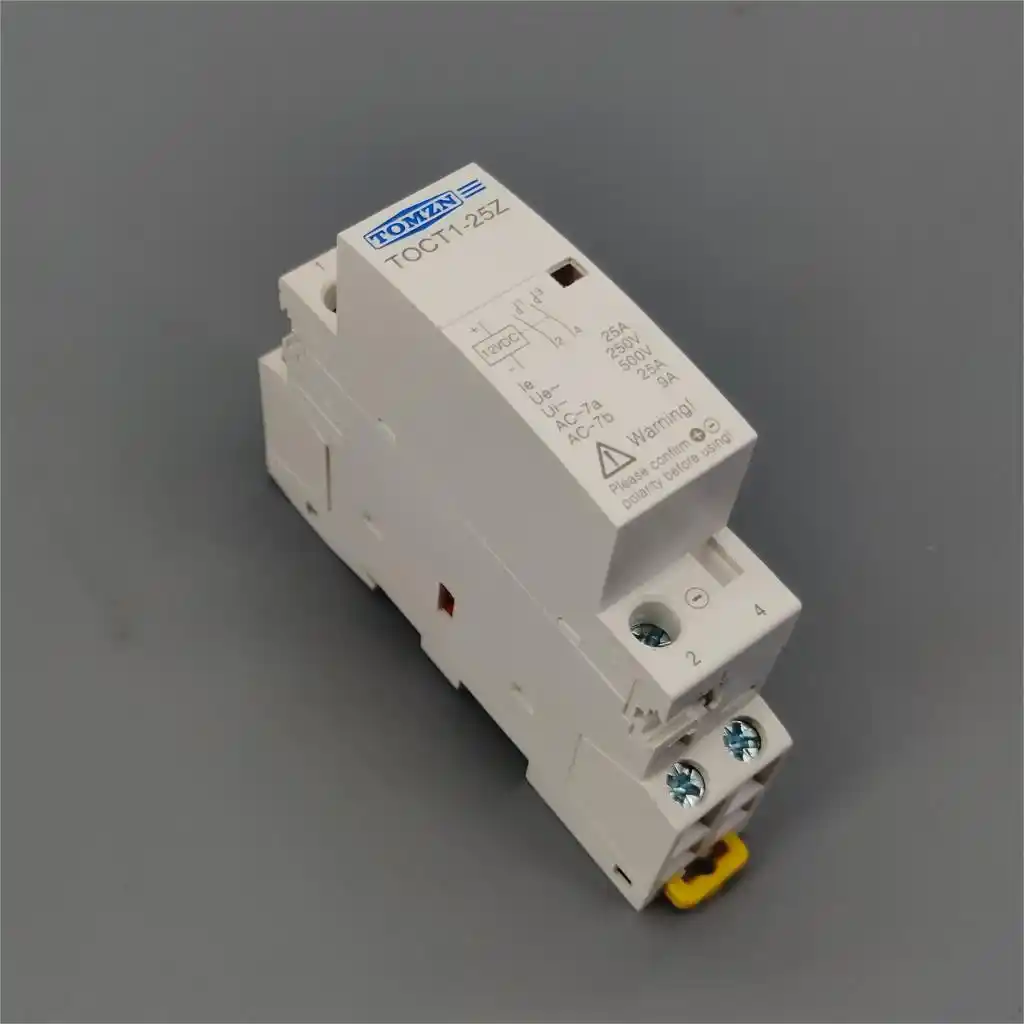 TOCT1 2P 25A DC 12V 24V coil 220V/230V 50/60HZ Din rail Household ac ...