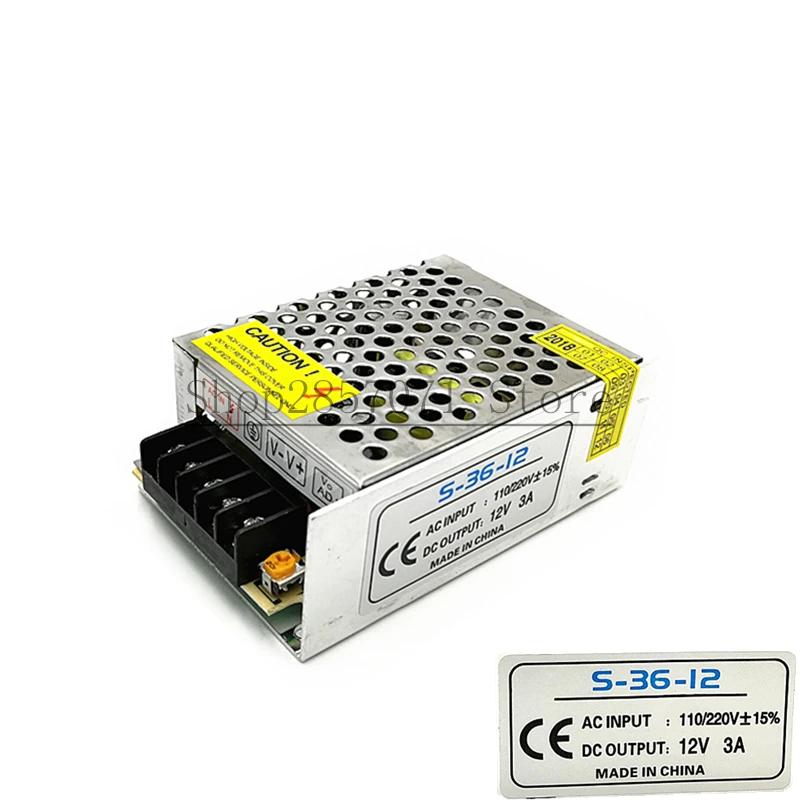 New original 12V3A small size switching power supply S-36-12 monitoring ...