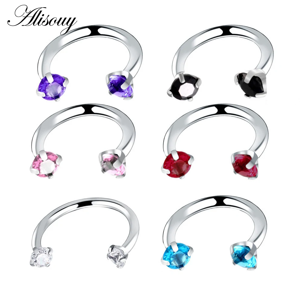 Alisouy-Steel-Earring-Internal-Piercing-Septo-Nose-Lip-Eyebrow-Ear ...