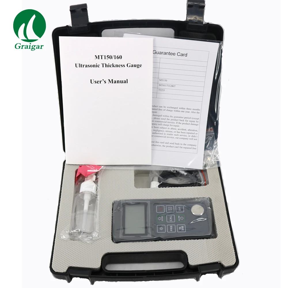 MT150 Digital Ultrasonic Thick Gauge with Dual Straight Beam Probes ...