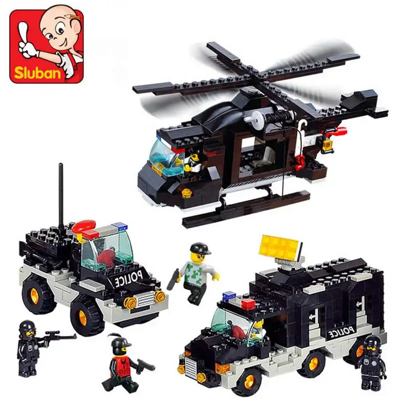 Aliexpress.com : Buy Legoing Technic Sluban SWAT Mobile Teams 499 Mini ...
