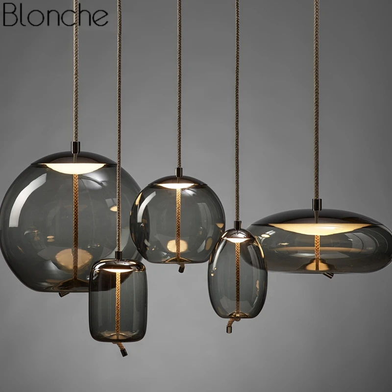 Scandinavian Modern Pendant Lights Nordic Glass Led Hanging Lamp Living Room Bedside Tom Dixon