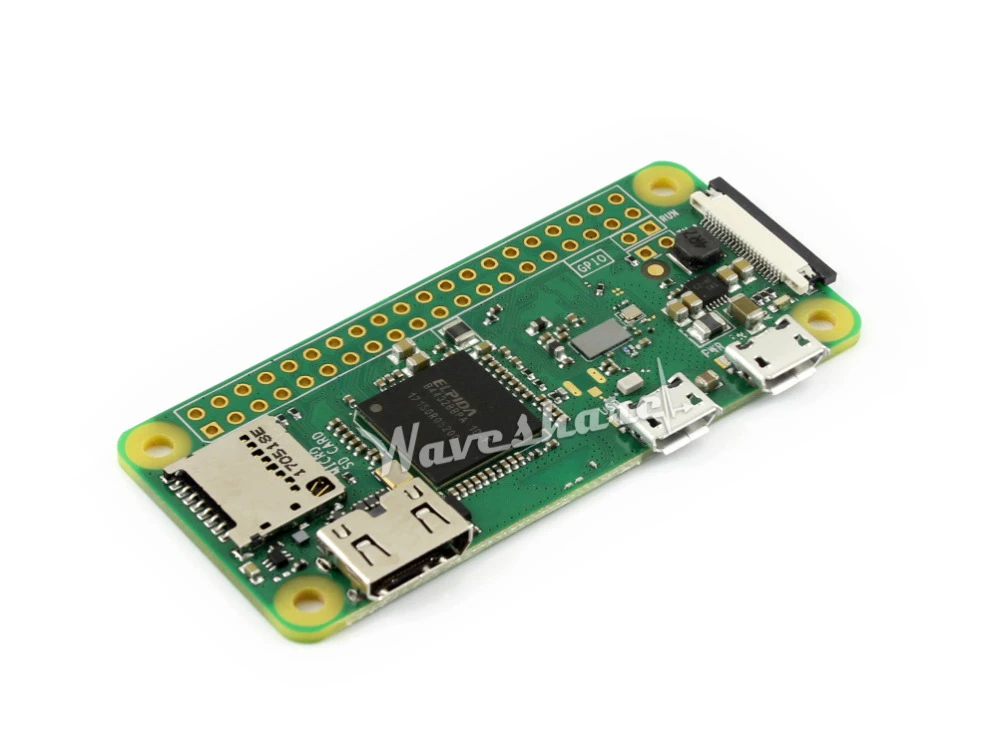 Raspberry Pi Zero W Bcm2835 1ghz Arm11 Single Core Processor 512mb Ram With Built-in Wifi ...