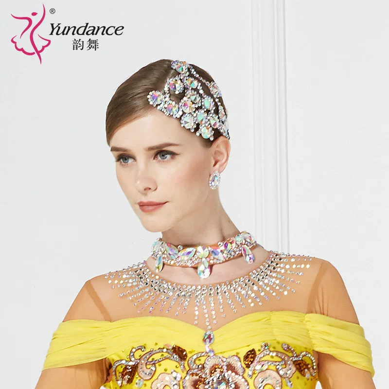 Lady Modern Dance Headwear Girls National Standard Head Flower Latin ...