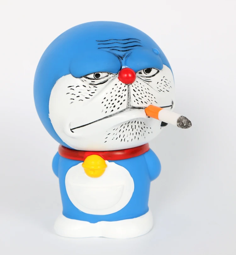 Free Shipping 2015 The New smoking Doraemon pokonyan cartoon Piggy bank ...