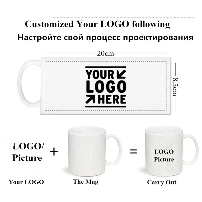 JS Ceramic Mugs Creative Custom LOGO Made Ceramic Coffee Mug Funny ...