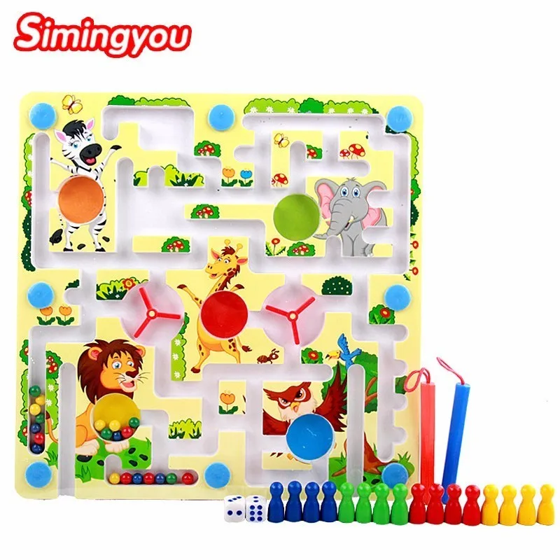 Simingyou Creative Magnetic Maze Toy Flight Chess 2 In 1 Children Early ...