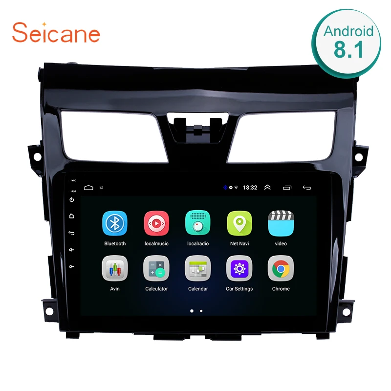 Seicane Radio con GPS para coche, reproductor Multimedia con Android 8 ...