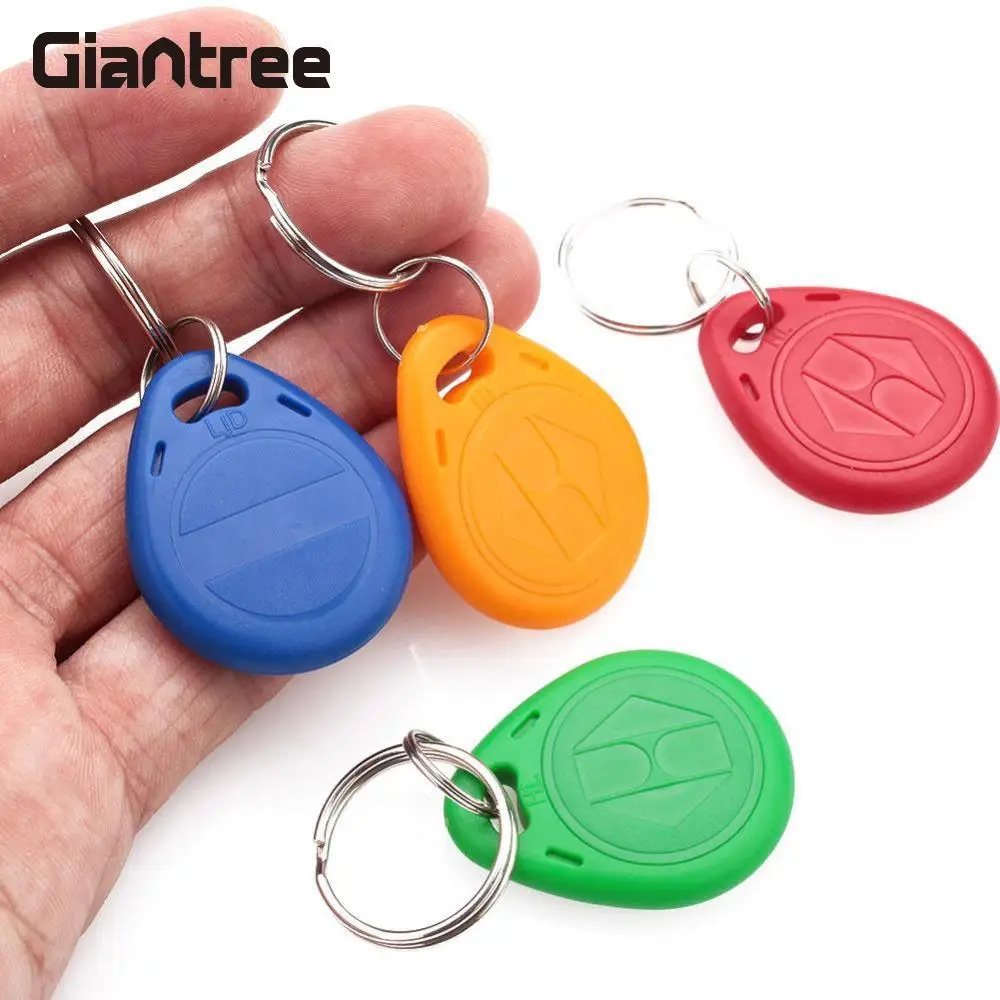 Giantree 50pcs 125KHz RFID Proximity Keyfobs EM4305 Token Key Tags ...