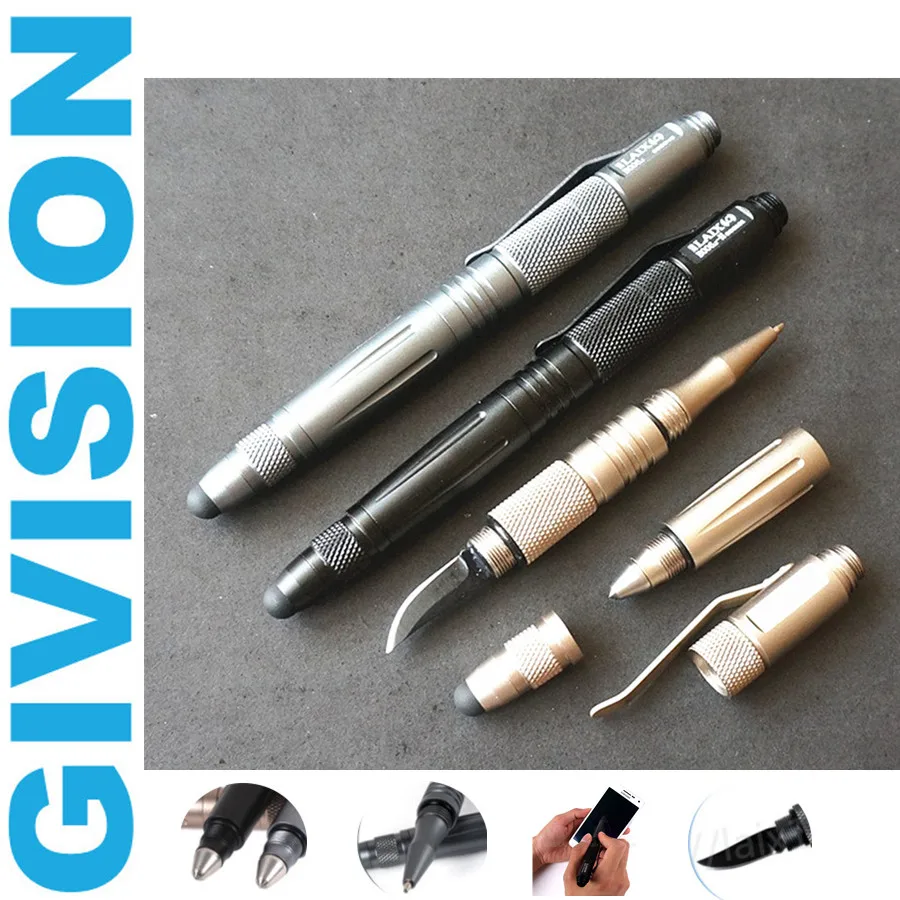 Laix Self Defense Tactical Pen Multi Tool Steel Glass Camping tool ...