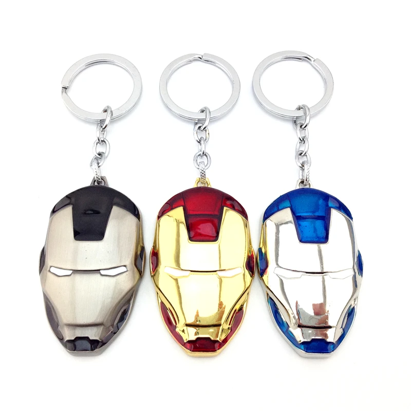 Aliexpress.com : Buy Top Quality Avengers Iron Man mask keychain ...