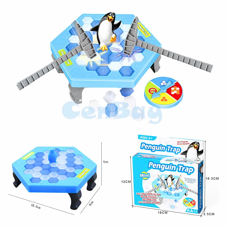 Mini Penguin Trap Interactive Indoor Board Game Ice Breaking Save The