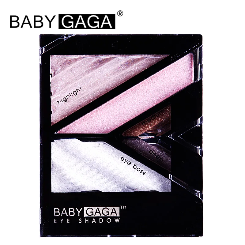 BABY GAGA 5 Colors Diamond Eyeshadow Palette Radiant Long Lasting Eye ...