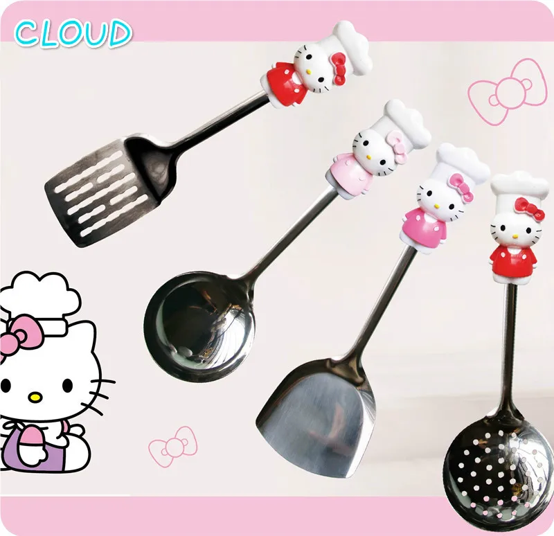 1 Pcs Cooking Utensils Kitchen 304 Stainless Steel Hello Kitty Kitchen ...