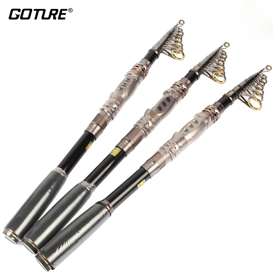 Goture Telescopic Fishing Rod Retractable Fishing Pole Saltwater Carp ...