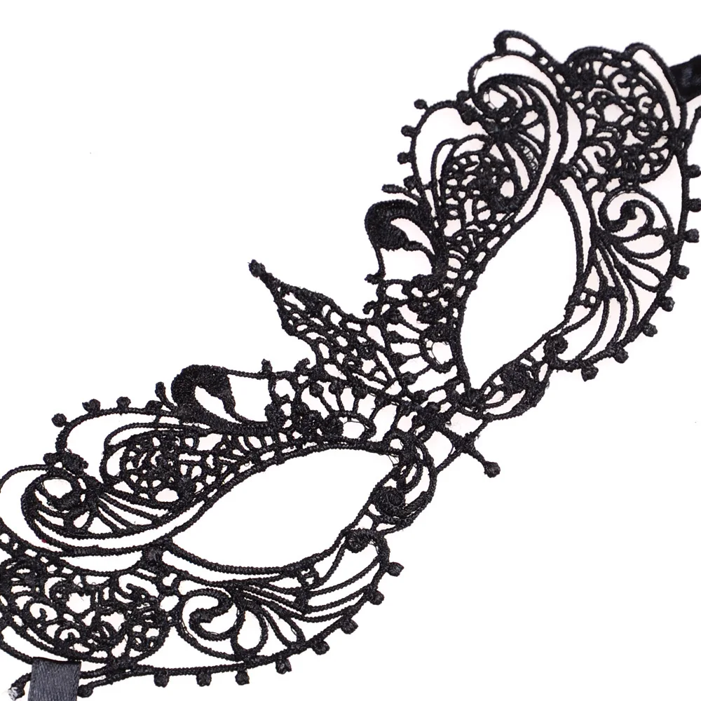 New Design Cutout Eye Lace Mask Masquerade Half Hollow Black Mask Fancy ...