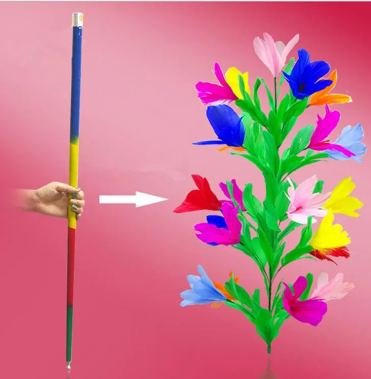 Steel Magic Vanishing Cane To Flower (21 Flower) Magic Tricks, Cane To ...