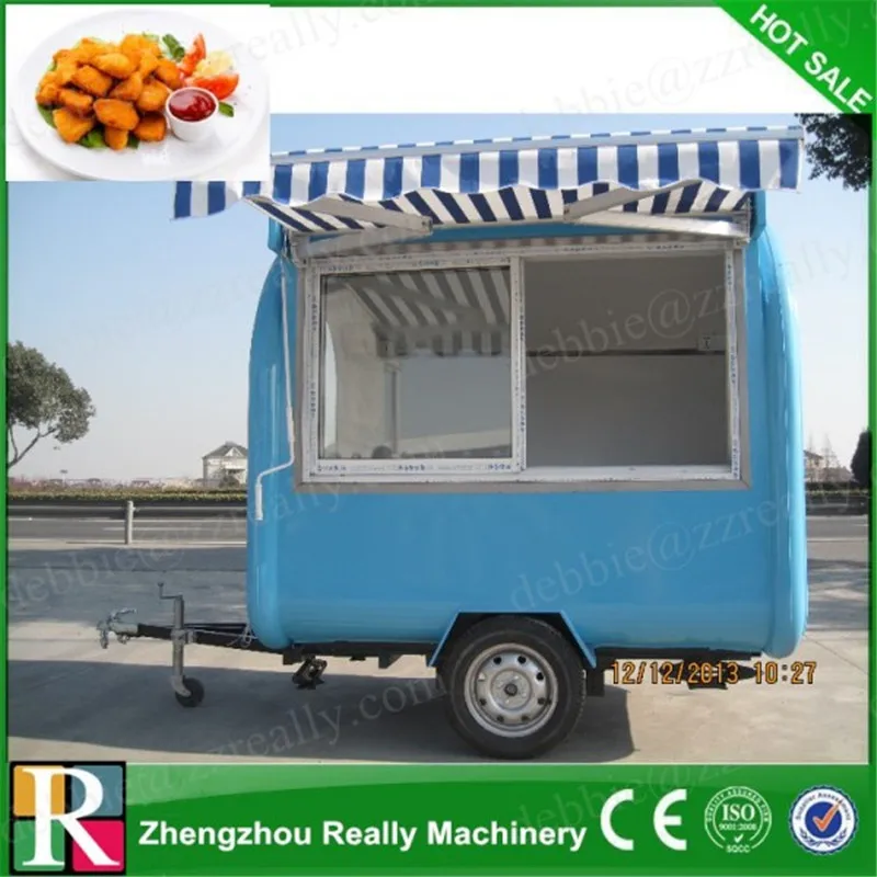 CNF price mobile food cart with sunshade and sliding window 220cm long ...