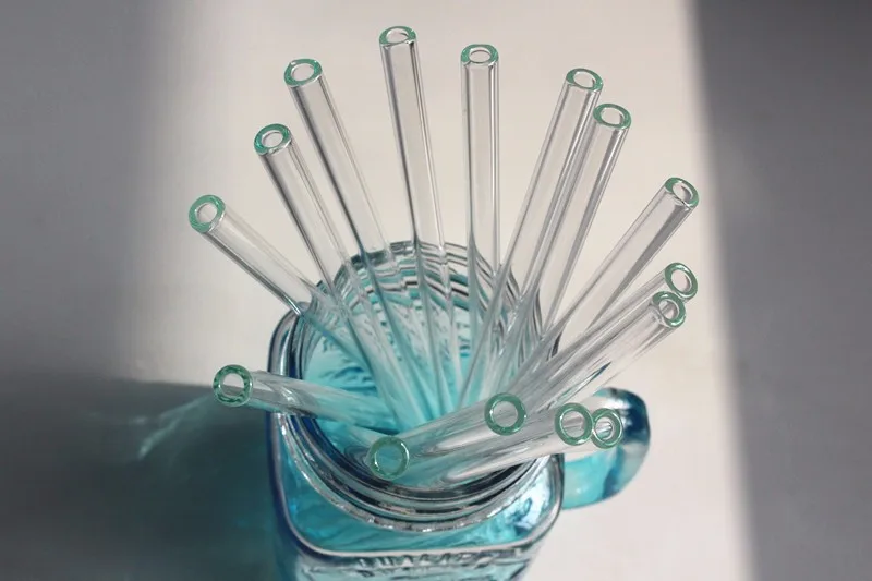 5pcs Lab Glassware Borosilicate Material Hollow 6mm Diameter 20cm Glass Stirring Rod For Liquid
