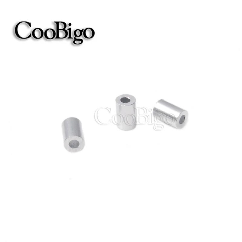 10pcs Cord Lock Cable Crimps Sleeves Aluminum Cable Stopper Ferrule ...