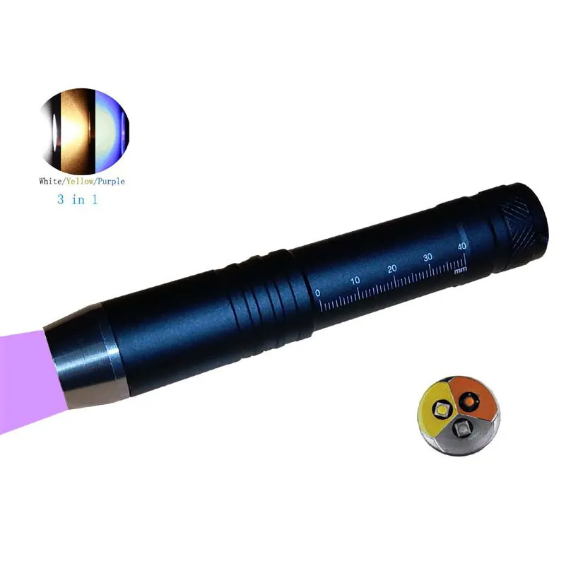 Led Uv Flashlights 3 In 1 Ultraviolet Lights Jade Jewelry Gemstone ...