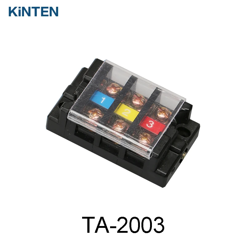 10pcs/lot Terminal blocks TA 2003 (20A 3P) Patch panel Wiring row ...