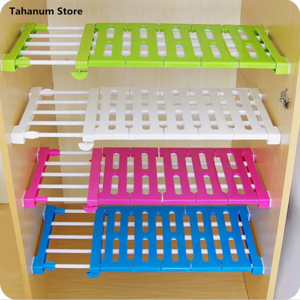 Adjustable Wardrobe partition storage rack cabinets holder organizers ...